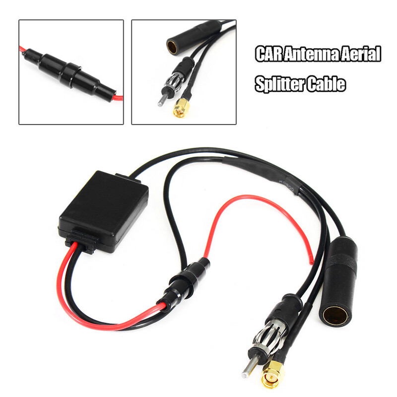 Universal DAB FM AM Car Antenna Aerial Splitter