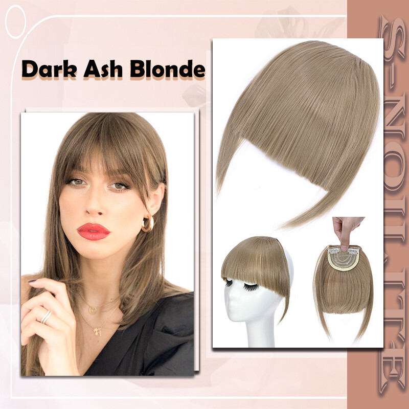 Neat Bangs Clip in on Fringe Hair Extensions Thick Thin As Human Front ...