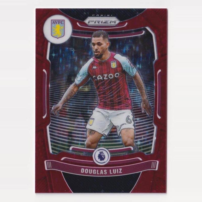 2021-22 Panini Prizm Premier League - Red Stars Prizm #131 Douglas Luiz ...