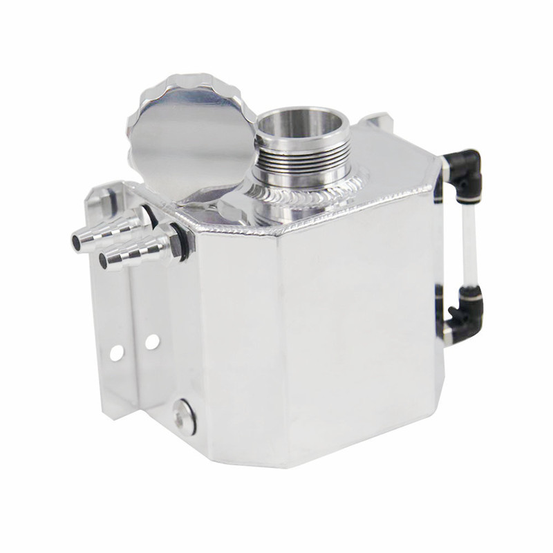 Universal 1L Aluminum Radiator Coolant Overflow Bottle Recovery Water ...