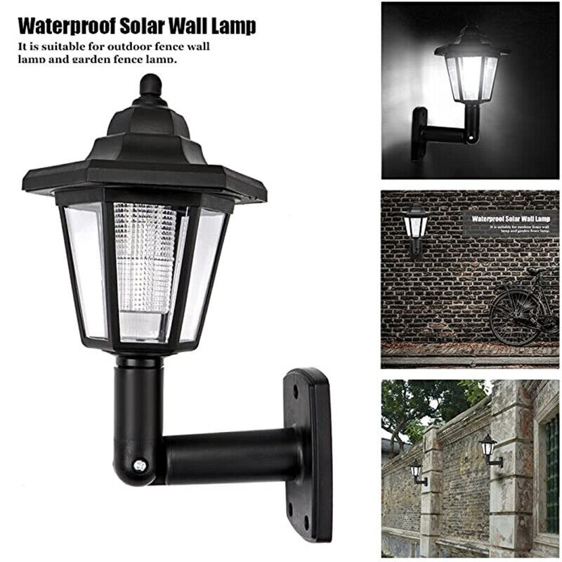 Outdoor Pathway Gate | Waterproof Wall Mount Solar Lights