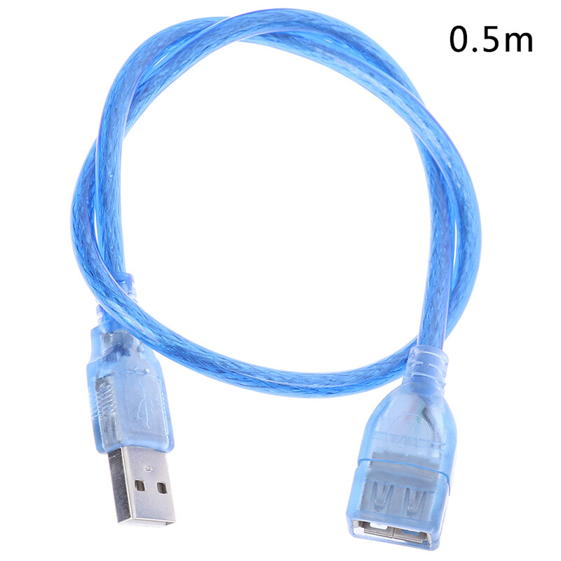 1Pc USB 2.0 Extension Extender Cable Male to Female Cord Adapter 0.3/0. ...