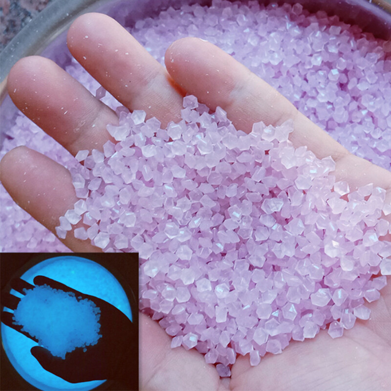 1000pcs Luminous Sand In Dark Outdoor Lawn Decoration Fish Tank Decor3 ...