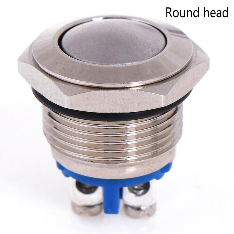 16mm Metal Push Button Switch NO Momentary Reset Self-reset Push Button ...