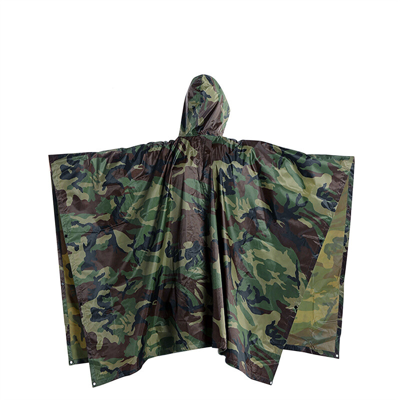 1-2*Tactical Rain Poncho-Army Military Poncho Shelter-Waterproof Ripst ...