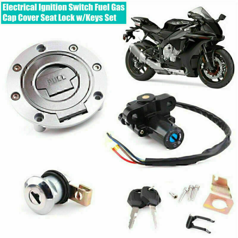 Motorcycle Refit Electrical Ignition Switch Fuel Gas Cap Cover Seat ...