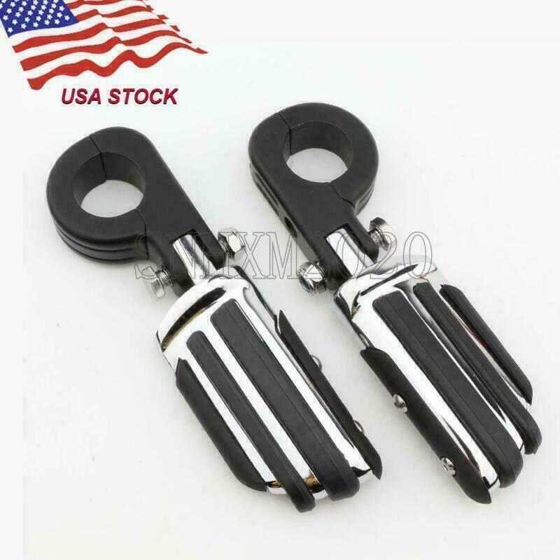 Crash Bar 32mm 1-1/4" Engine Guard Foot Pegs For Sportster 883 1200 ...