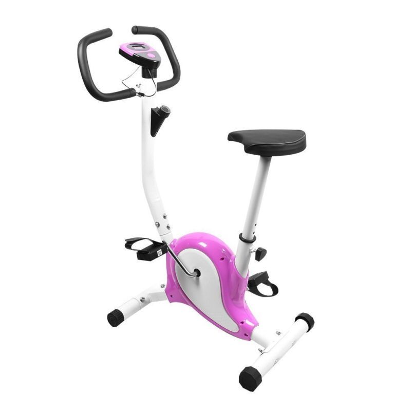 Indoor Excercise Bike Cardio W/ Dual Digital Display Home Fitness ...