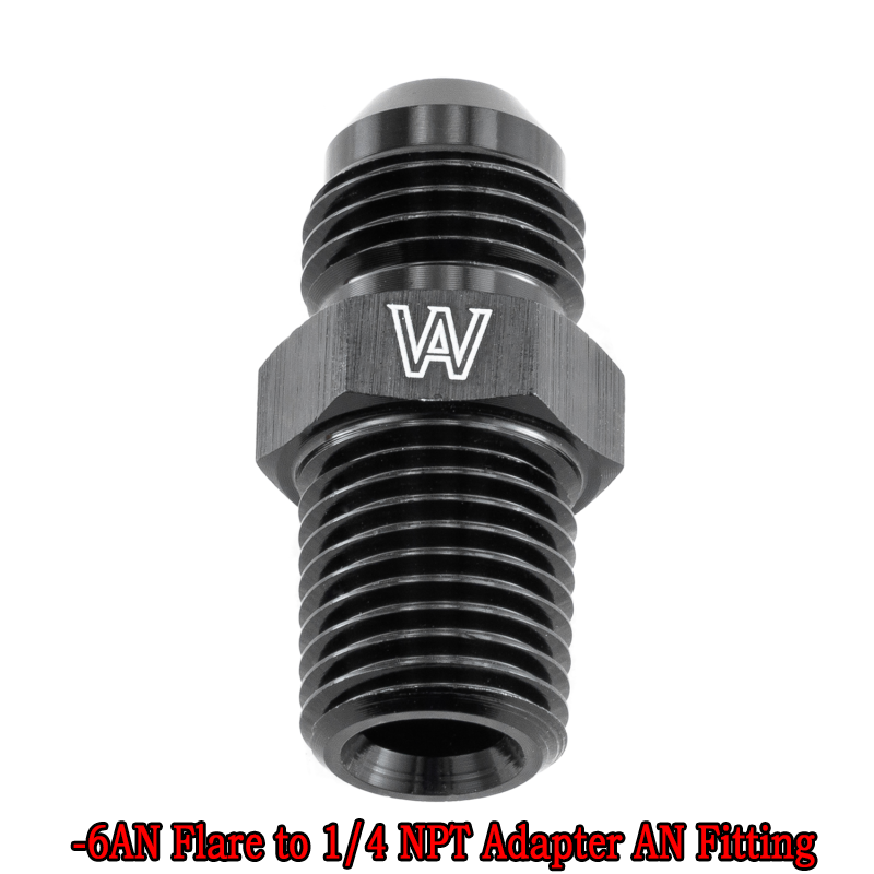 -6AN -8AN Flare to 1/2 NPT 1/4 NPT 3/8 NPT 1/8 NPT Adapter AN Fitting ...