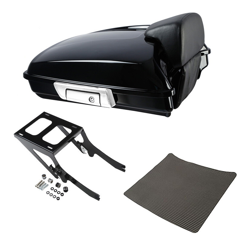 Black Razor Trunk Mount Rack Fit For Harley Tour Pak Softail FLHC FLDE ...