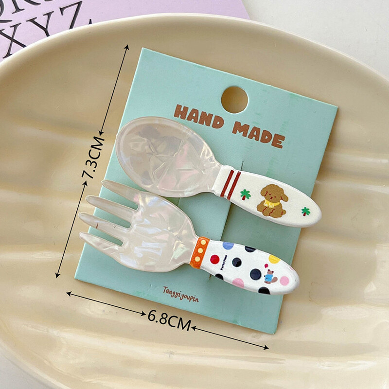 1Set Creative Cartoon Cake Hair Clip Sweet Kawaii Funny Food Cake ...