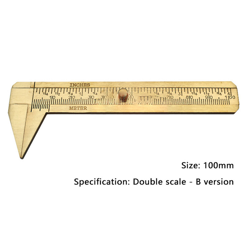 Mini Sliding Ruler Double Scales Metal Vernier Caliper Gauge Measuring ...