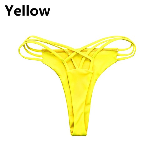 Sexy Thong Bikini Bottom Women Brazilian Thongs Swimwear Swimsuit ...