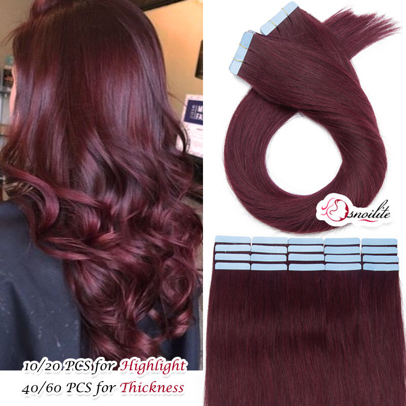 Champagne Blond Russian Tape In Human Hair Extensions Real Remy Skin ...