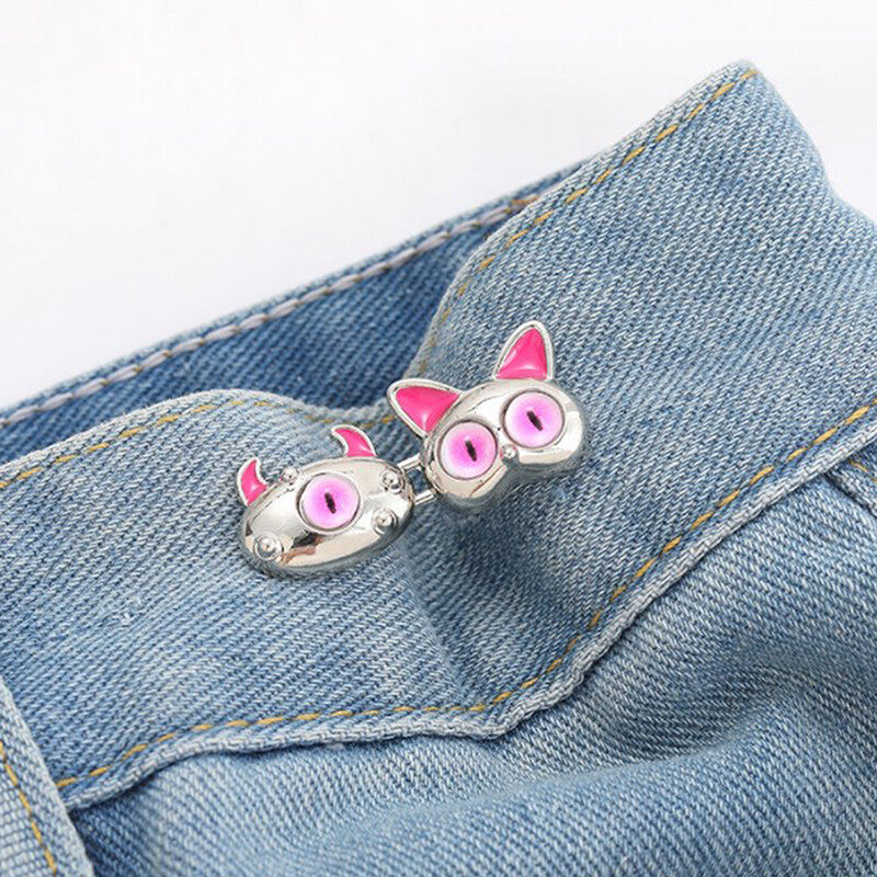 1Pair Clips For Pants Fastener Pants Pin Retractable Button Loose ...