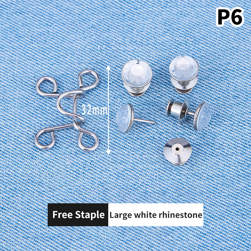 1Set Tighten Waist Buckle Alloy Brooches Pins Clip Adjustable Snap ...