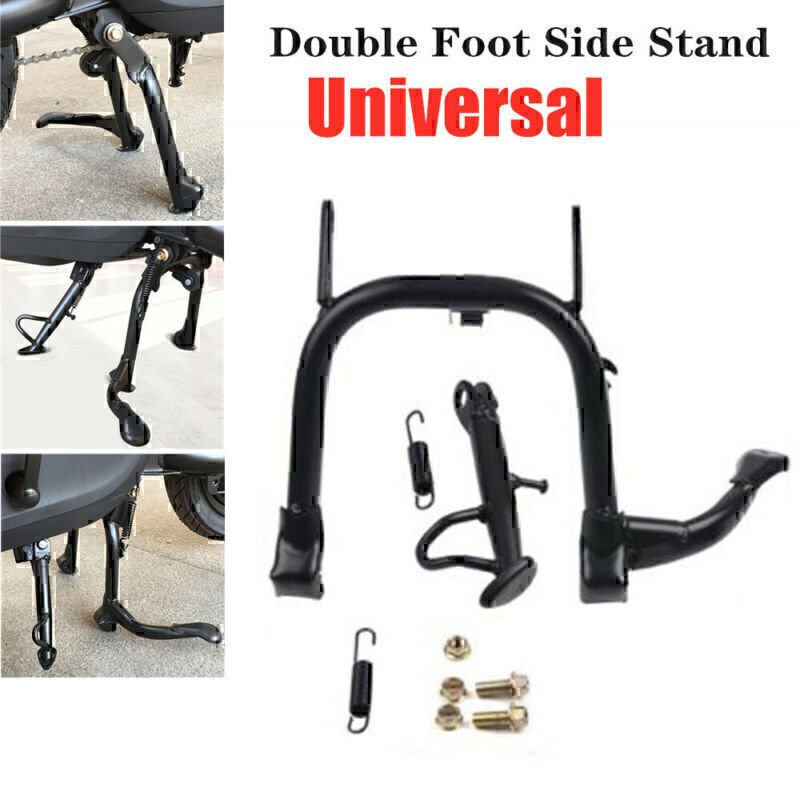 Motorcycle Double Foot Side Stand Center Stand Parking Leg Kickstand ...