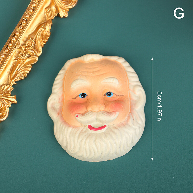 Mini Santa Claus Full Face Mask Dollhouse Doll Santa Mask Christmas ...