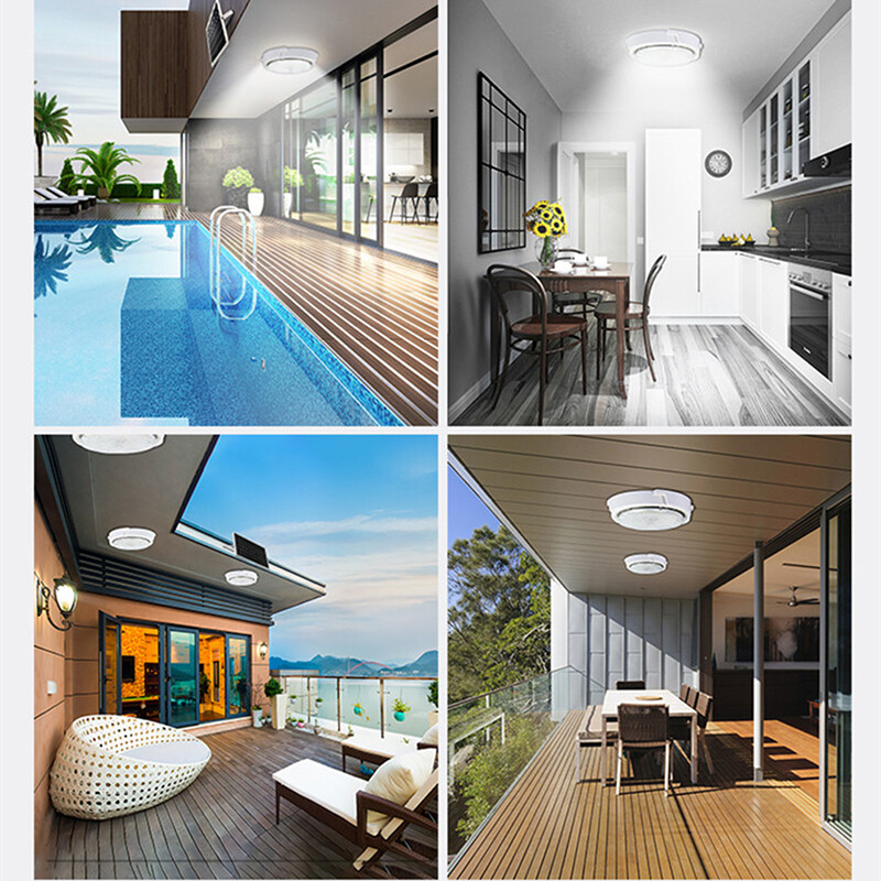 2x Solar Powered Ceiling Pendant Light Remote Indoor