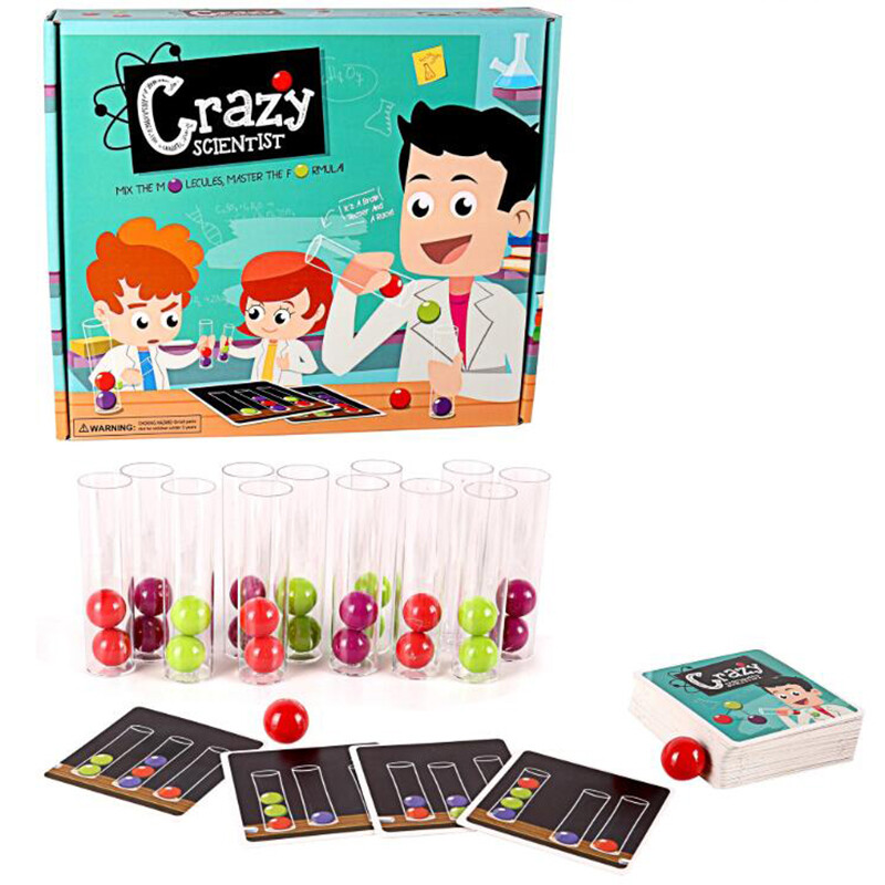 Crazy Scientist Board Game Test Tube Set Logical Thinking Game For Kids ...