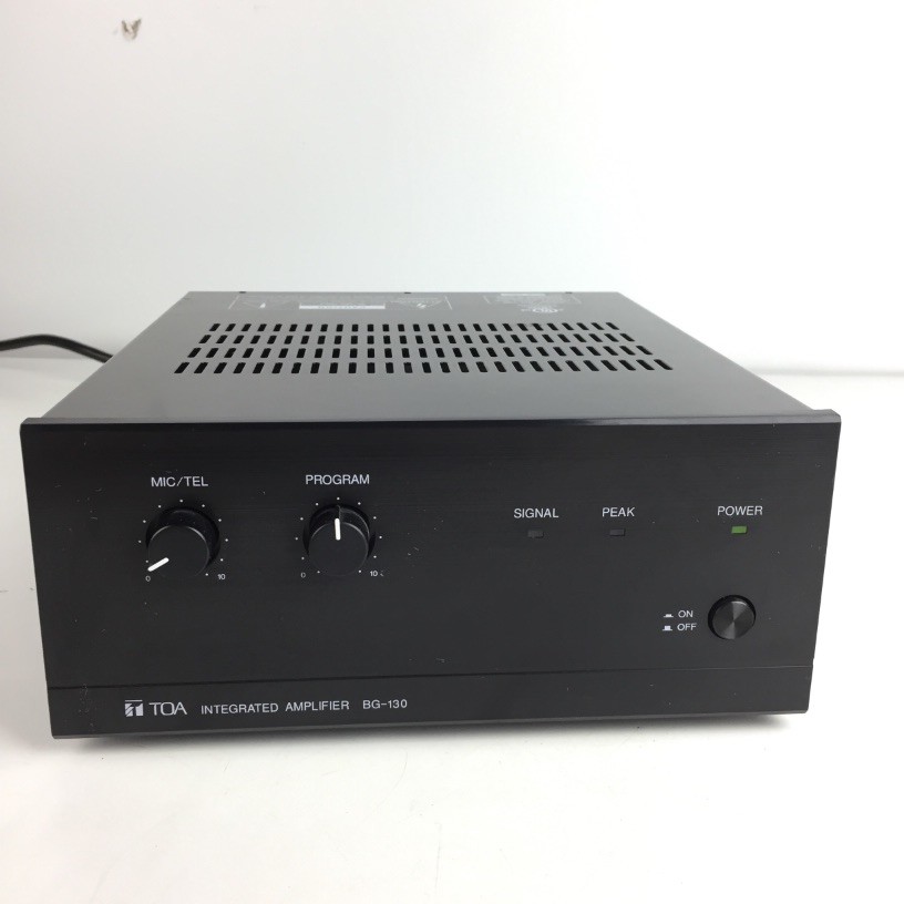 TOA Bg-130 Integrated Power Amplifier 30w Tabletop for sale online | eBay