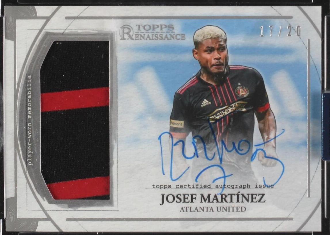 2022 Topps Renaissance MLS - Autographed Relics Josef Martinez #AR-JM7 ...