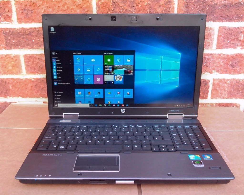 HP 8540W 15.6” HD WINDOWS 10 LAPTOP with: 32GB RAM, Office 2016, Core ...