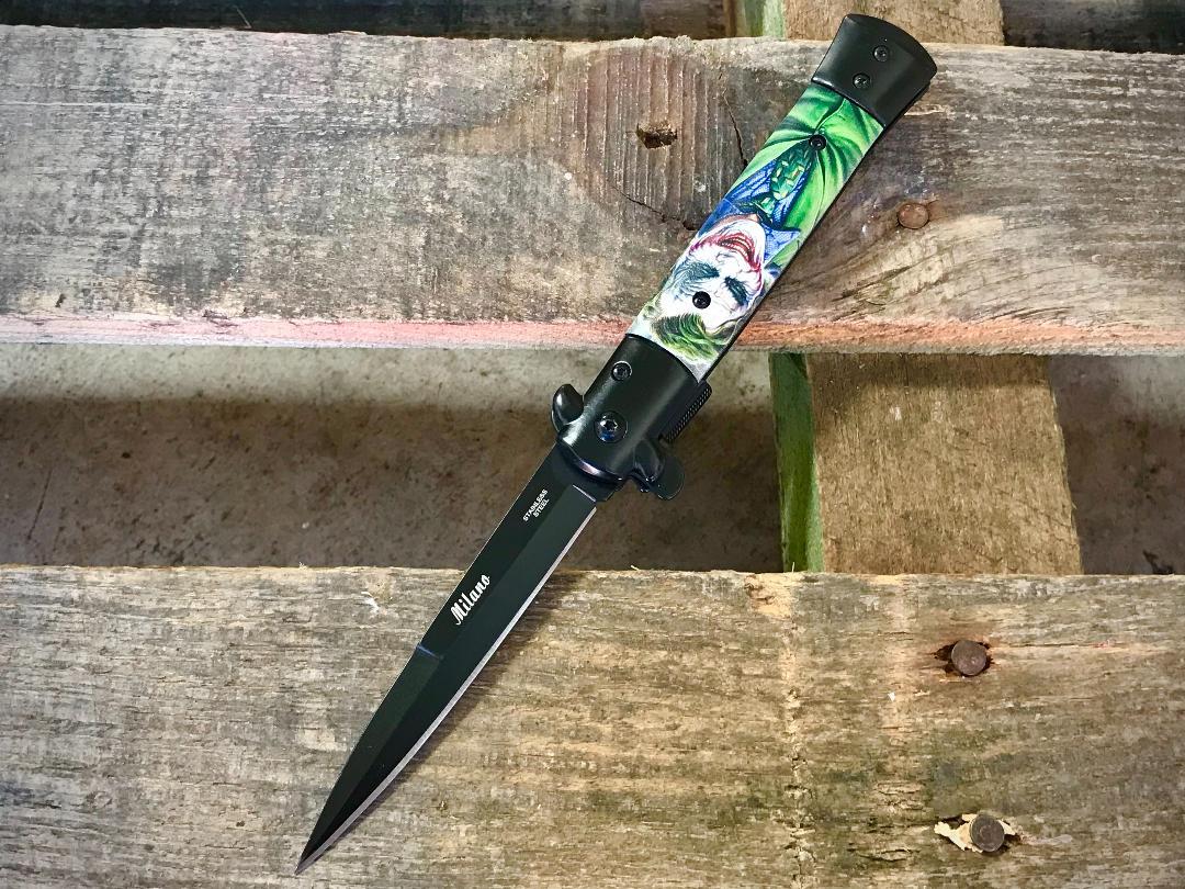 9" Tactical Joker Spring Assisted Open Folding EDC