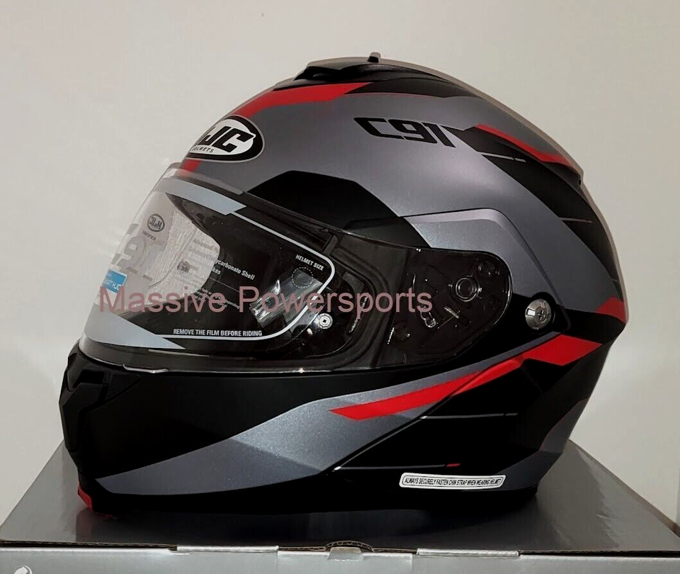 Helmet Karan Red | Hjc C91 Modular Sunscreen Motorcycle