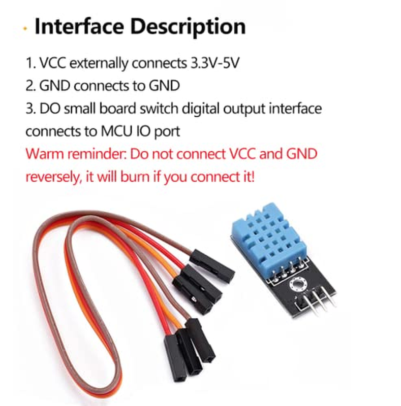 Dht11 Digital Temperature And Humidity Sensor Module For Arduino Raspberry Pi
