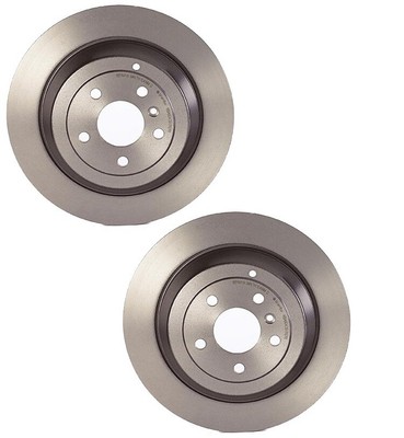 Brembo Pair Set of 2 Rear Coated Disc Brake Rotors For MB W251 W164 ...