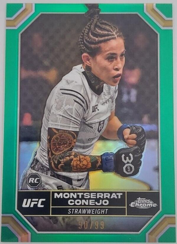 2024 Topps Chrome UFC - Montserrat Conejo #66 Green Refractor /99 (RC ...