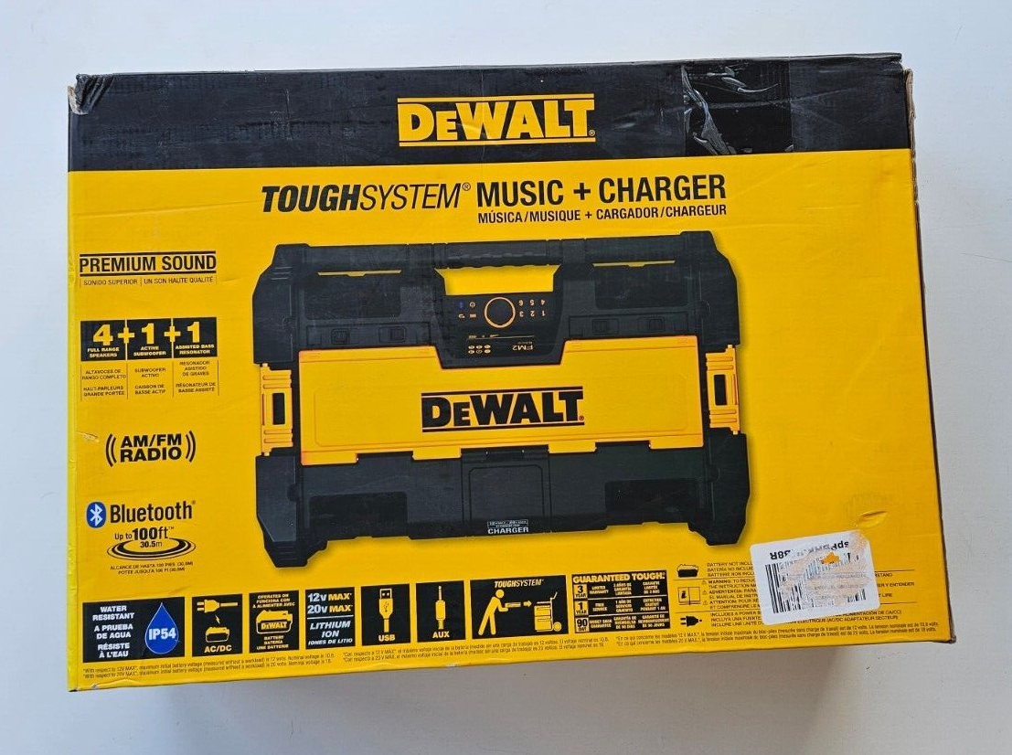 DeWalt DWST08810 ToughSystem Bluetooth Radio and 12V/20V/USB Charger