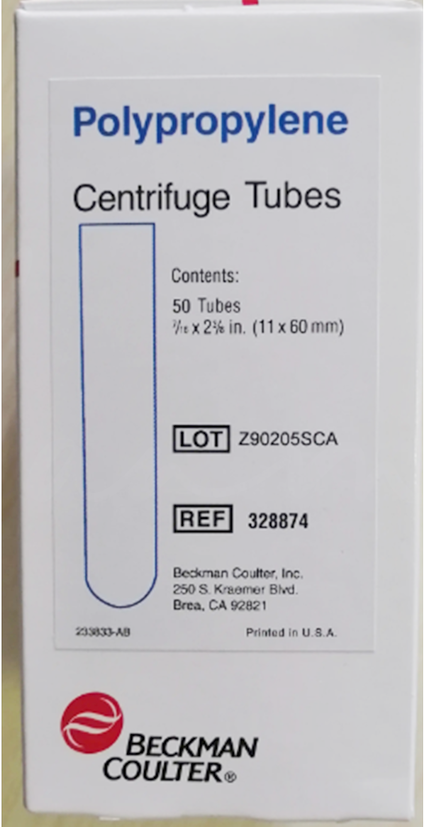50Pcs/Box New 328874 4mL Centrifuge Tubes Thin Wall 50Pcs/Box New 328874 4mL Centrifuge Tubes Thin Wall