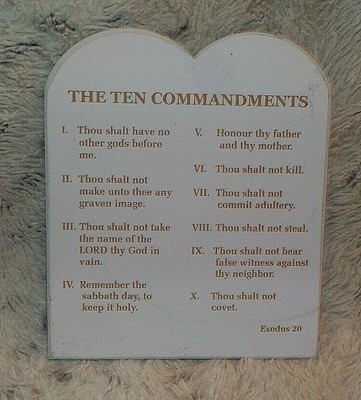 Plates & Plaques - Ten Commandments - Vatican