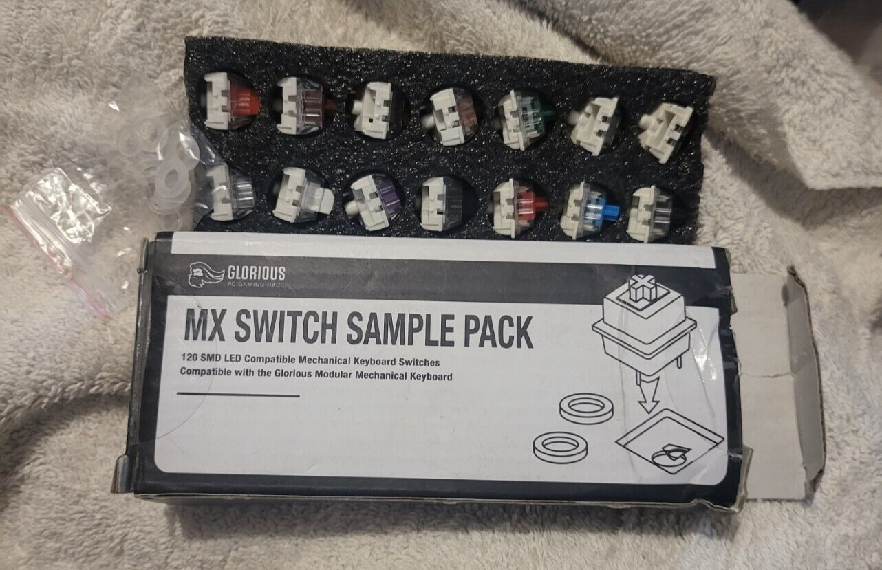 Glorious MX Switch Sample Pack for Mechanical Keyboards,