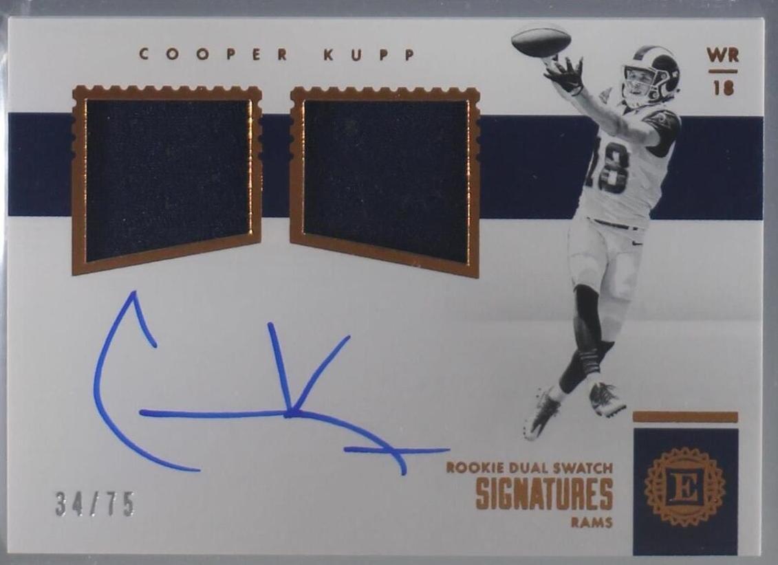 2017 Panini Encased - Rookie Dual Swatch Signatures Cooper Kupp #RDS-CK ...