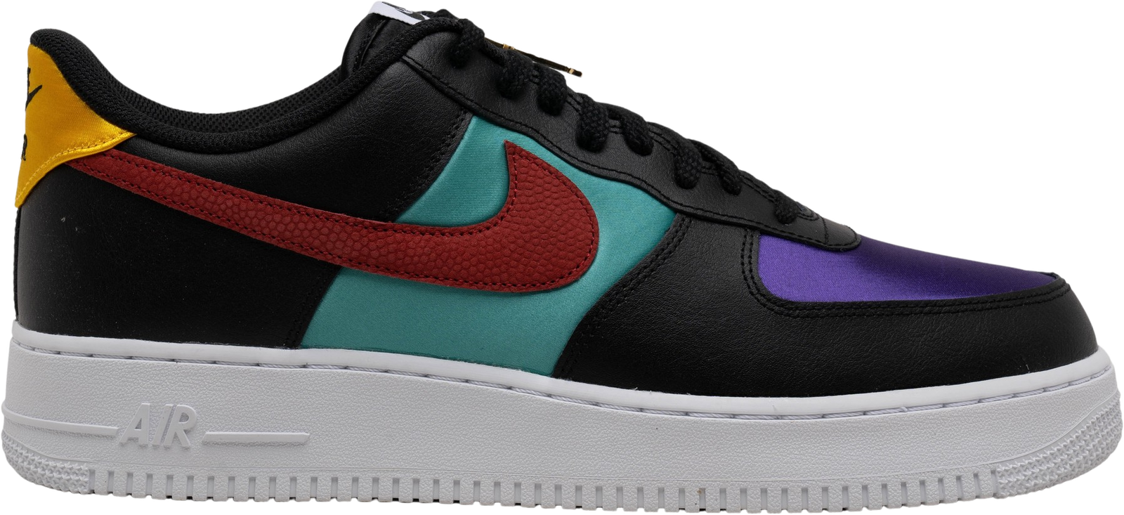 Size 8 - Nike Air Force 1 '07 Black/Court Purple/Gym Red/Washed Teal ...
