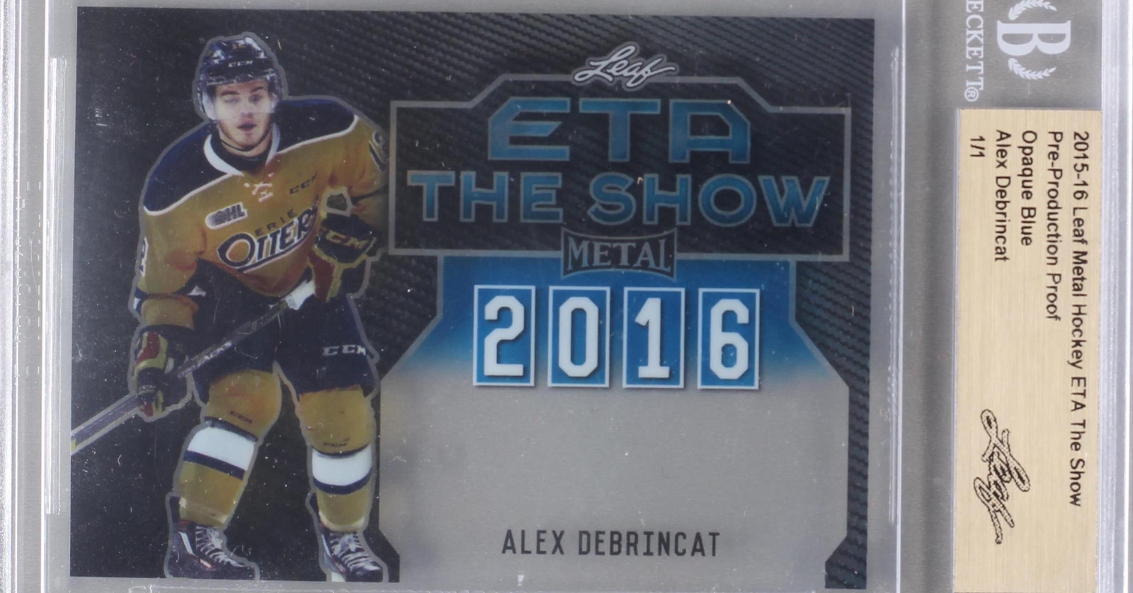 2015-16 Leaf Metal - ETA the Show Pre-Production Proof Blue Opaque #TS ...