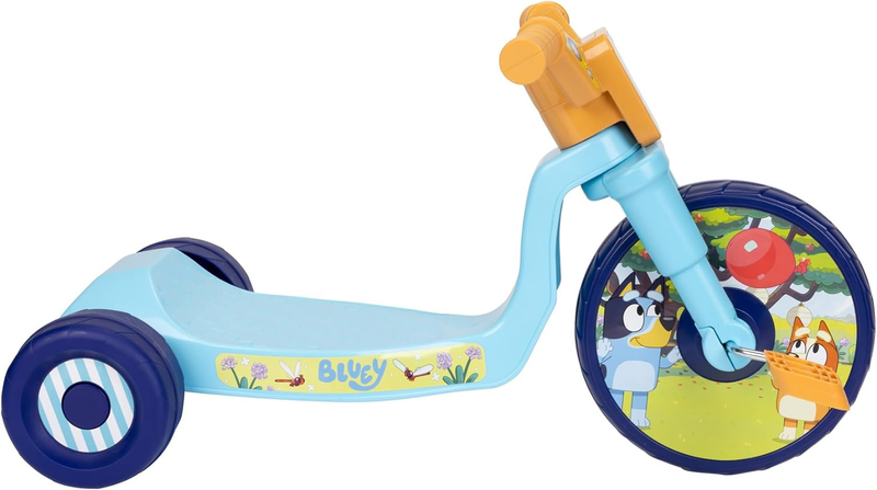 Bluey Kids Ride-On 10" Fly Wheels Junior Cruiser Tricycle with Sounds ...