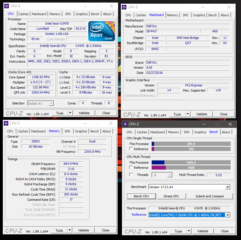 Intel Xeon X3470 2.93GHz/8M 4 Core 8 Thread LGA 1156 CPU (Better than ...