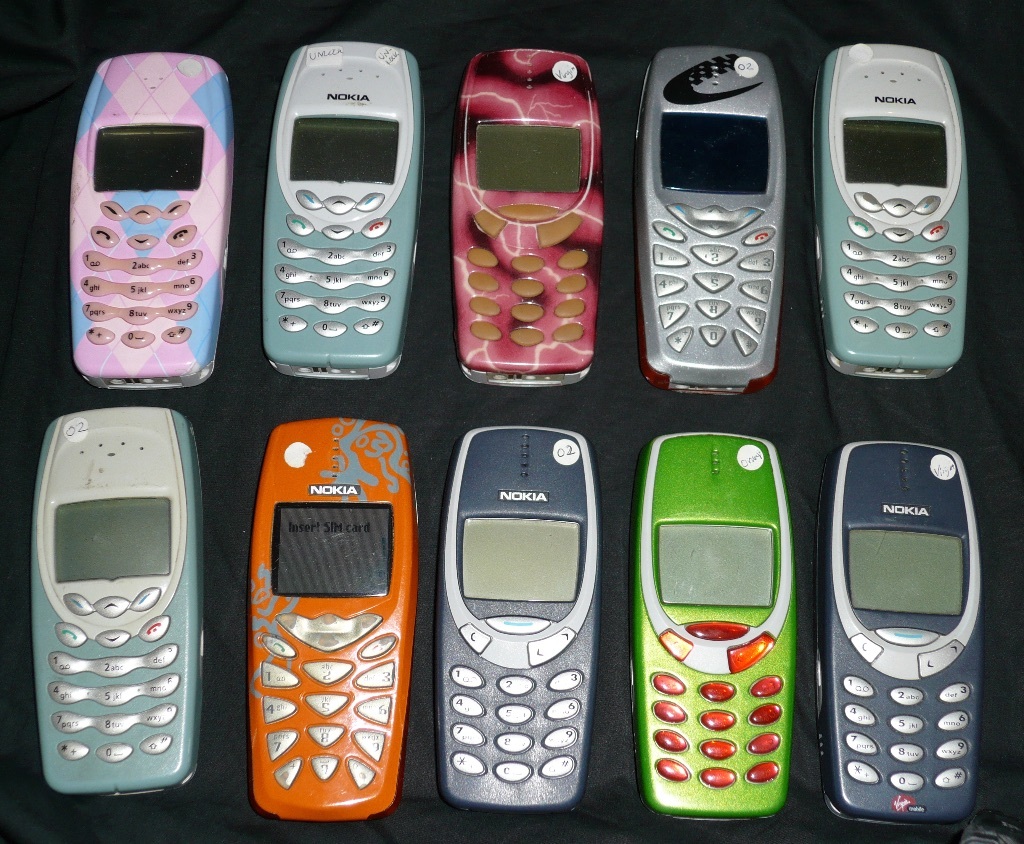 Vintage Mobile Phones-NOKIA 3310-3330-3410-Virgin,O2,Orange,T-Mobile ...