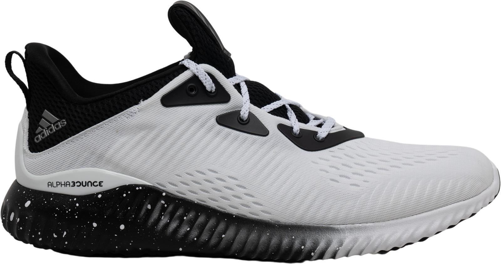 Size 11.5 - adidas Alphabounce 1 White Black Speckled for sale online ...