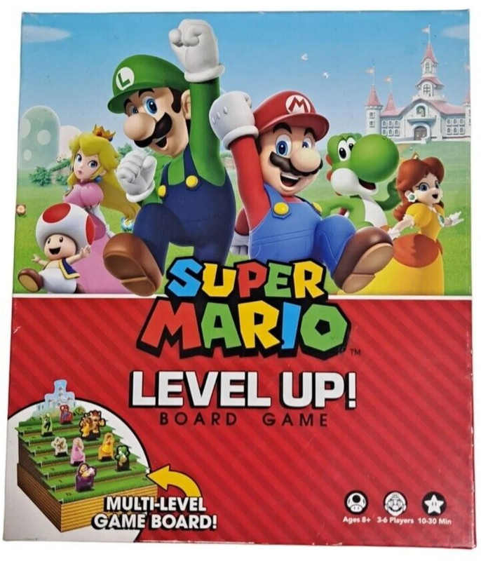Super Mario: Level Up! Board Game (2017) Board Game – Board Game Guys