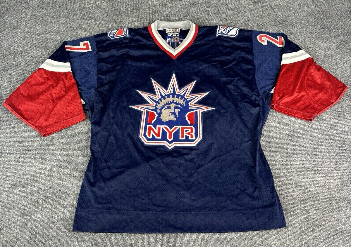 Vtg New York Rangers Hockey Jersey Mens 52-R Starter Jan Vtg New York Rangers Hockey Jersey Mens 52-R Starter Jan