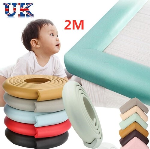 2M Baby Proofing Table Edge Corner Guard Safety Foam Cushion Furniture Bumpers eBay