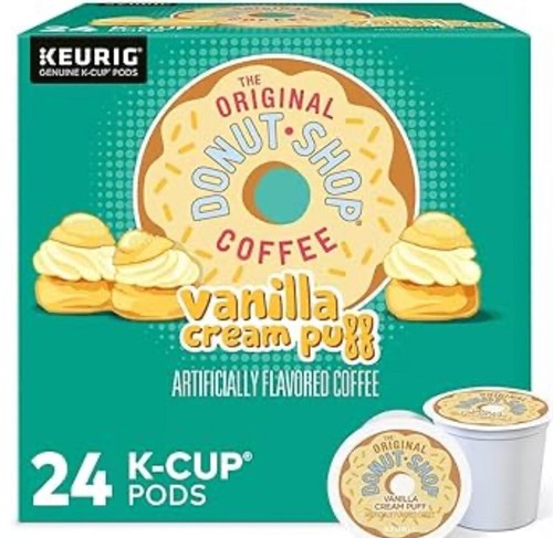 Donut Shop VANILLA CREAM PUFF Keurig Single-Serve K-C