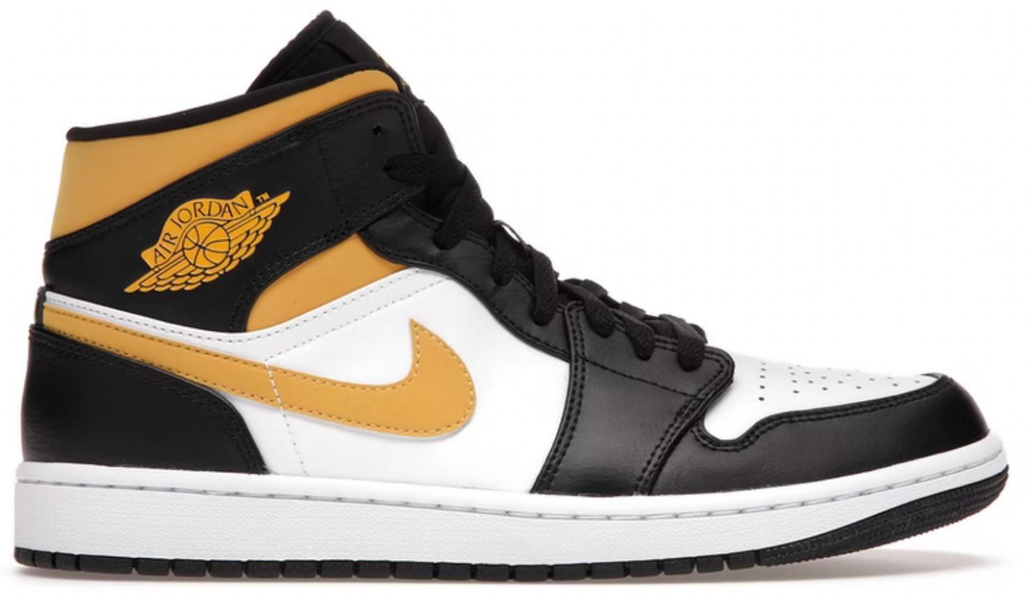 Jordan 1 Mid Black University Gold for Sale | Authenticity Guaranteed ...