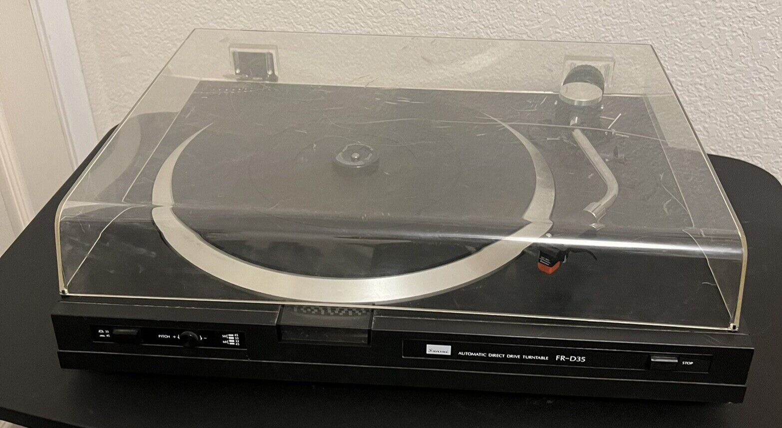 Vintage Sansui FR-D35 Automatic Direct-Drive Turntable Record Player