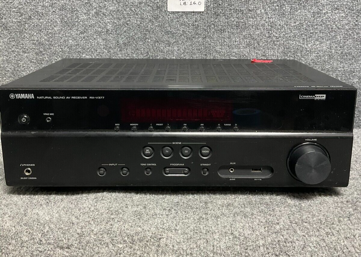 Home Theater | Av Receiver Yamaha Rxv377 5.1 Channel Natural Sound